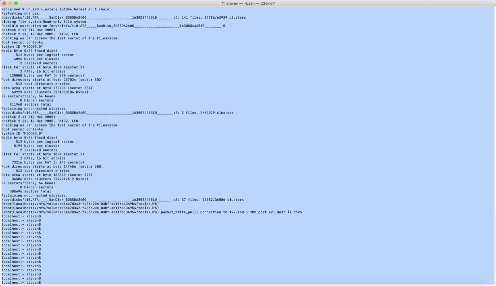 EXSI 6.5 ERROR loading /state.tgz Fatal error:11 (volue corrupted), HOW to BOOT correctly ...