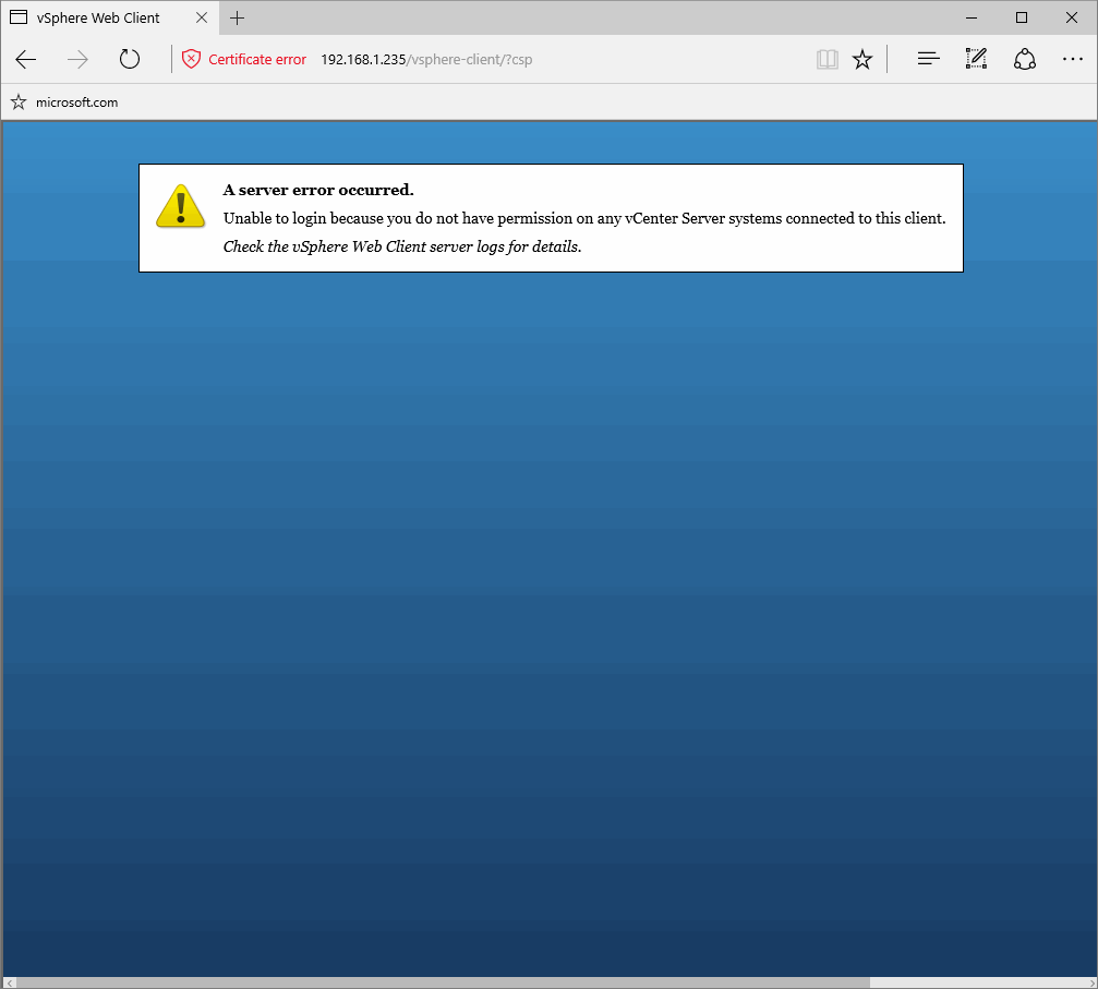 Problem deploying vCenter appliance to ESXi | VMware vSphere
