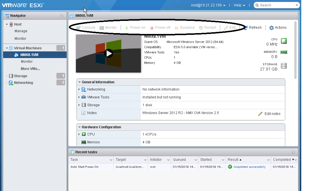 VM Instant's Menu Bar Greyed out and unable to edit | VMware vSphere