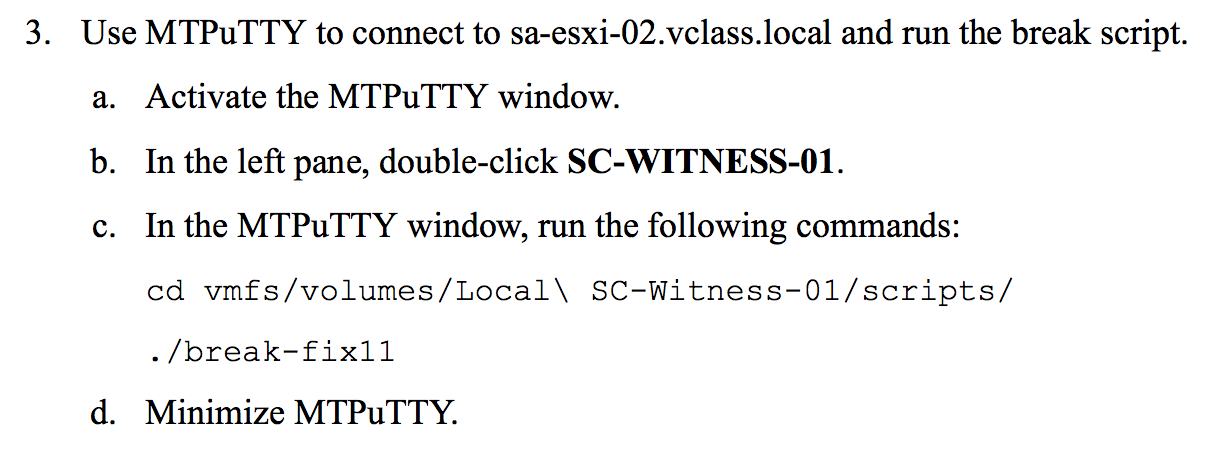 Lab 4 - Task 2 - Step 3: Wrong command | VMware vSAN: Troubleshooting Workshop [V6.x]