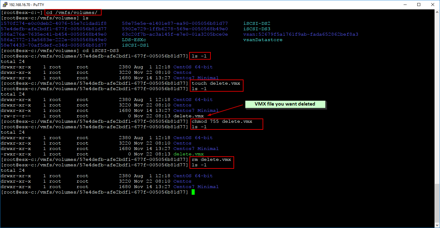 How to delete .vmx file | VMware vSphere