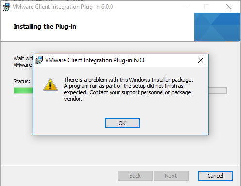 vCSA fails and installation aborted | VMware vSphere