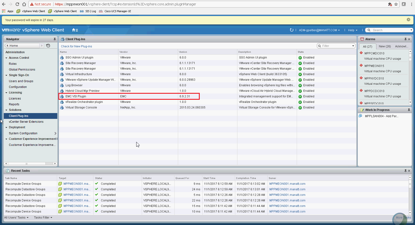 Why cannot show the 3rd plugin in vSphere Flex Client? | vSphere