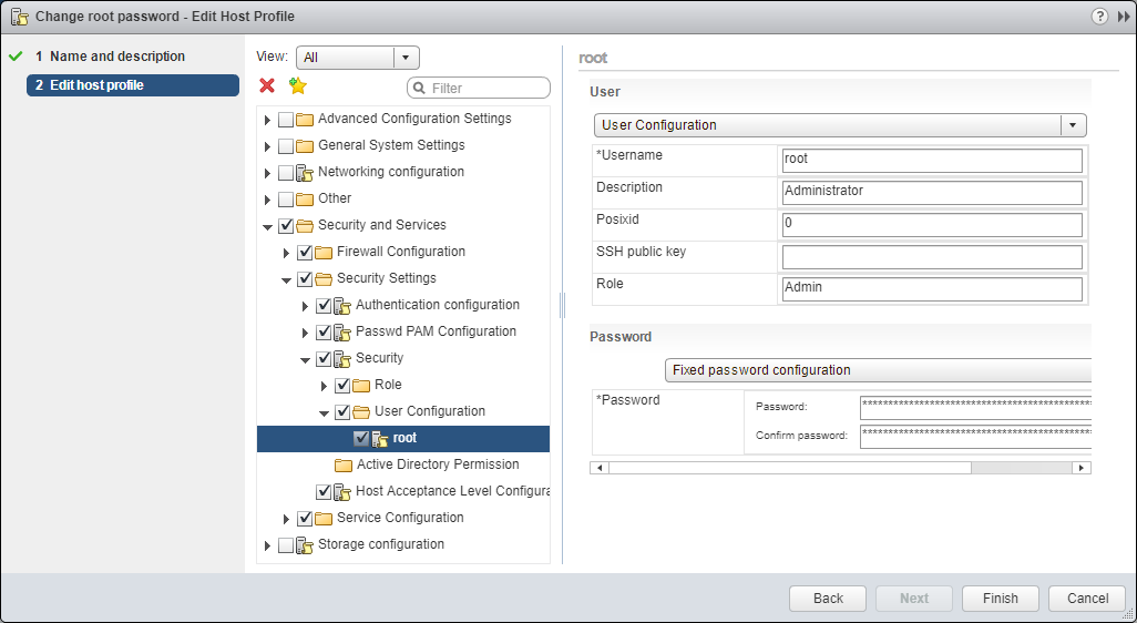 change ESX root password | VMware vSphere