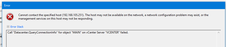 Can not connect esxi host to vCenter | VMware vSphere