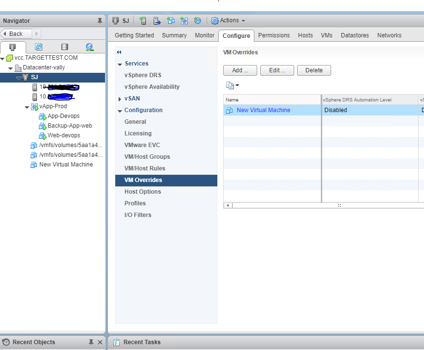 prevent some VMs' migration while DRS enabled? | VMware vSphere