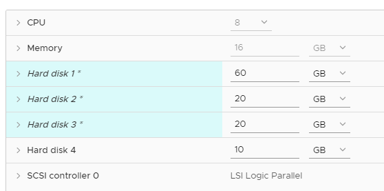 Extend HardDisks/Partitions on the vIDM Appliance | VMware Aria