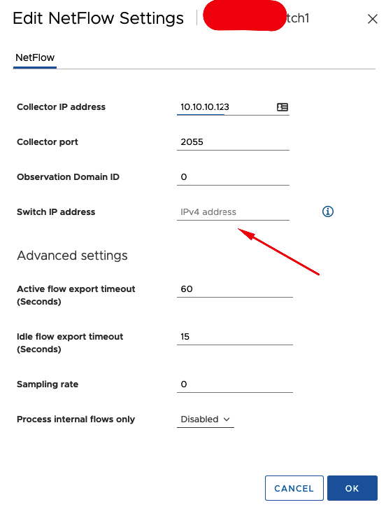 Netflow help | VMware vSphere
