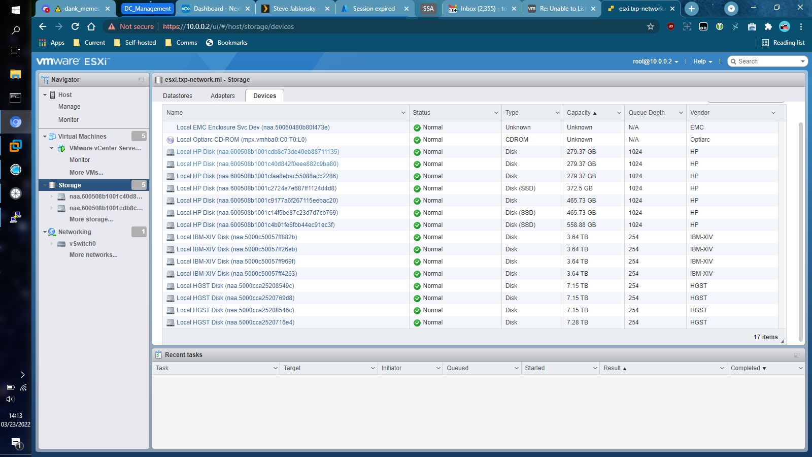 Unable to List Datastores with ESXCLI | ESXi