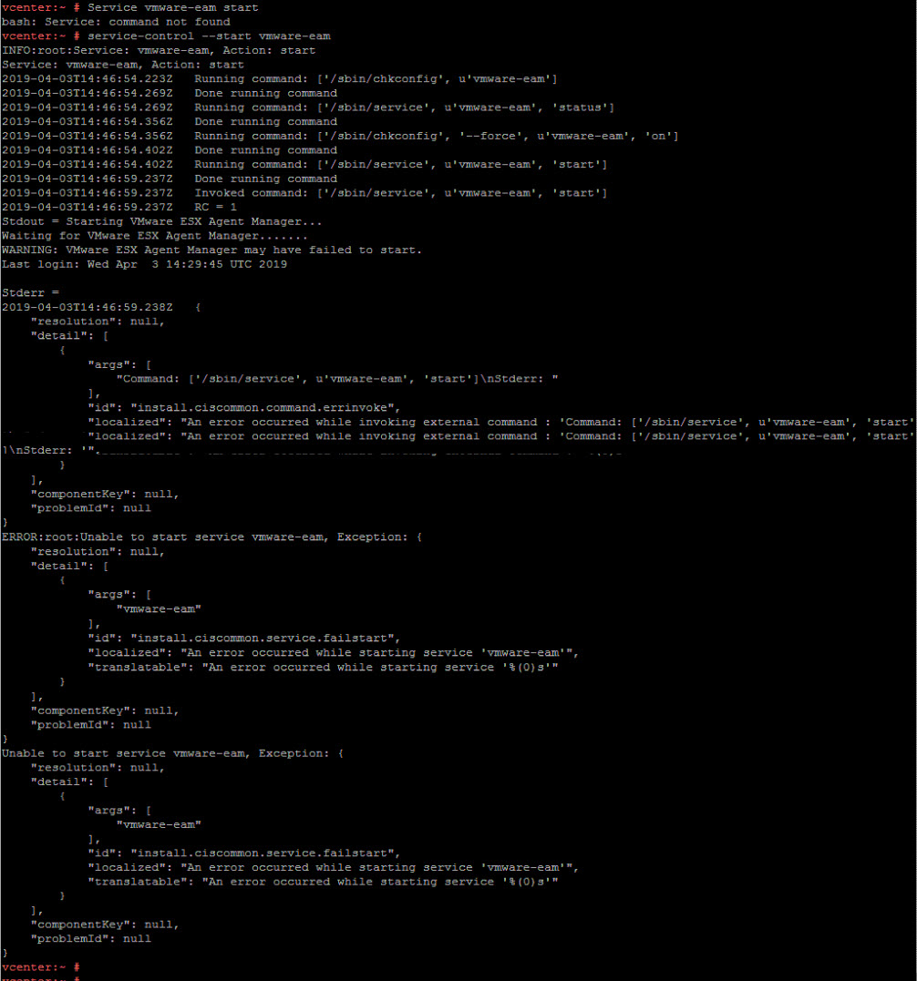503 Service Unavailable when accessing Vcenter. | VMware vSphere