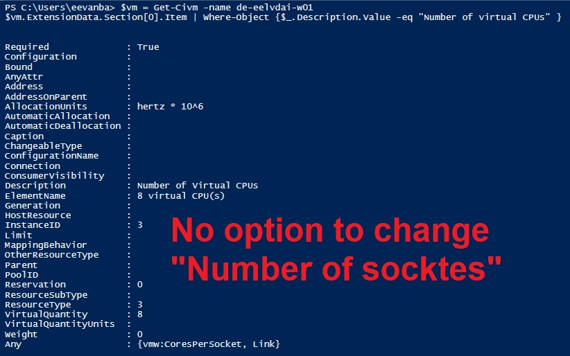 vCloud Director - Change CPU "Number of sockets" and "Cores per socket" with PowerCLI | PowerCLI