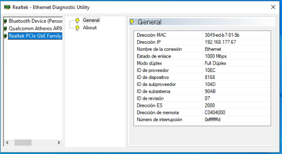vlan with Realtek PCIe GbE Family Controller y Realtek - Ethernet ...