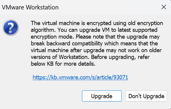 VMware upgrade 17.0.2 to 17.5 not smooth, odd, but ultimately successful (FYI post) | VMware ...