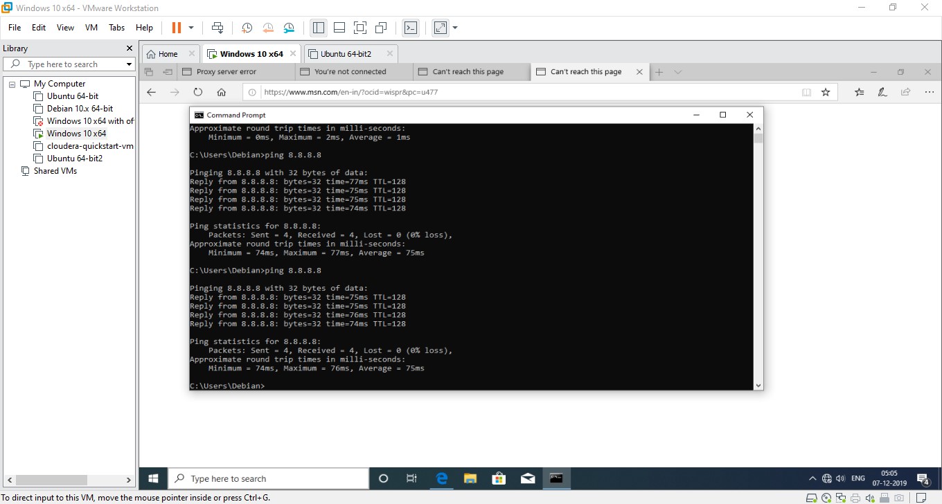 internet not working in virtual machines problem set 1 of experiments ...