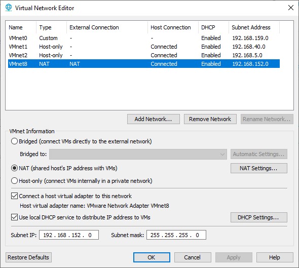 internet not working in virtual machines problem set 1 of experiments | VMware Workstation