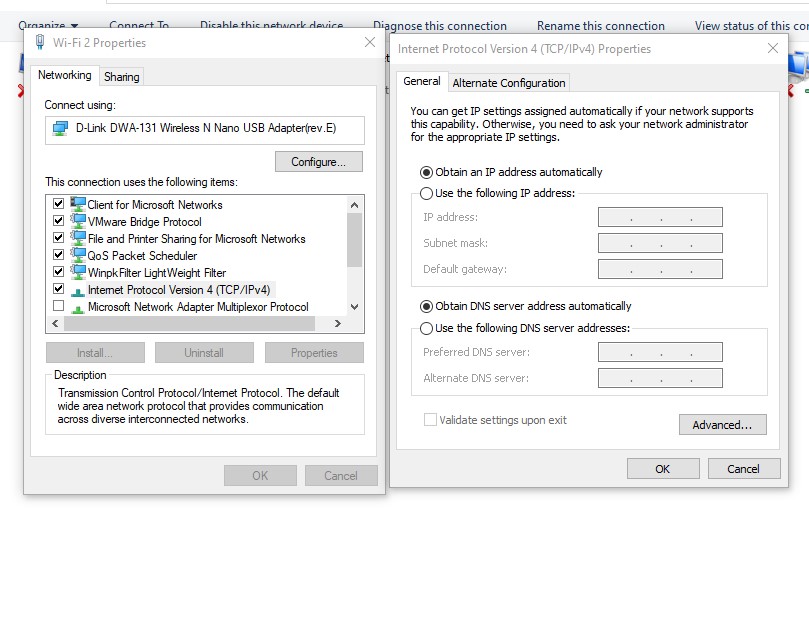 internet not working in virtual machines problem set 1 of experiments | VMware Workstation