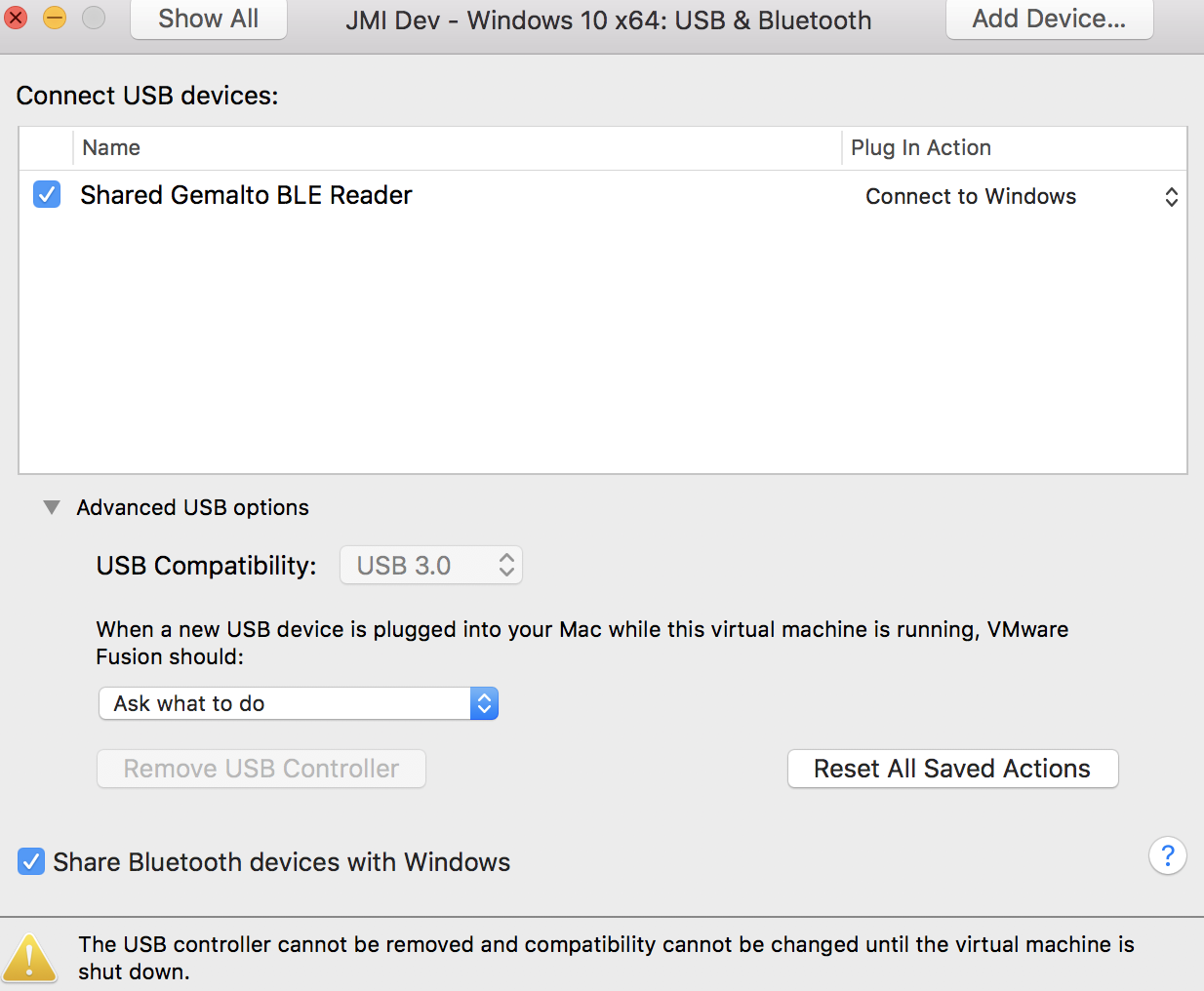 Bluetooth Low Energy (BLE) - SC Reader not found | Fusion
