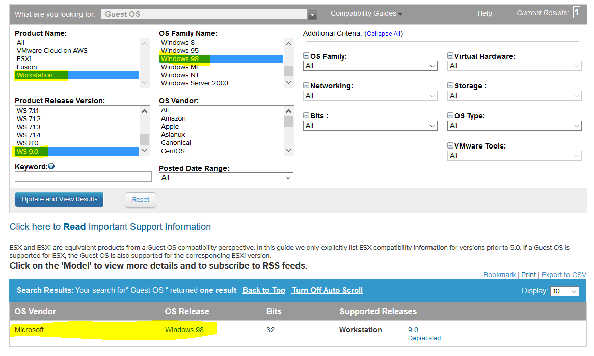 Windows 98 SE installation fails | VMware Workstation