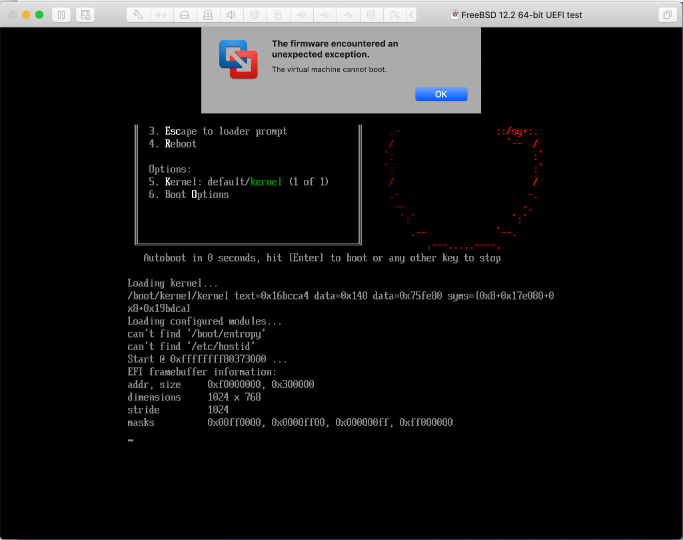 UEFI console crashes VMware Workstation 16 and Fusion 12 | VMware ...