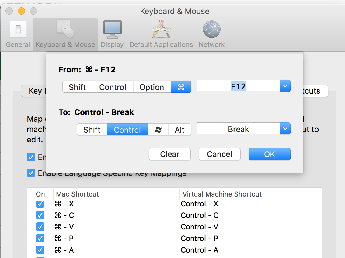 How to use CTRL-Break shortcut in guest | Fusion