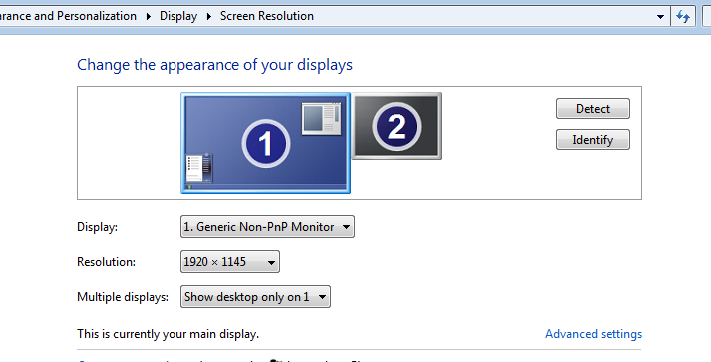 Cannot extend displays in Windows for Dual Screens | Fusion