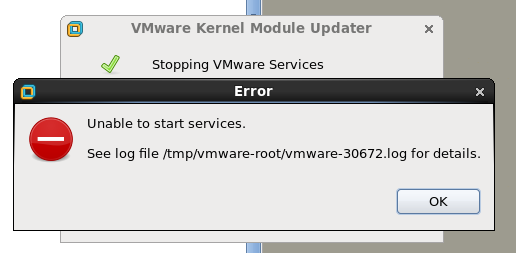 RHEL 6.8 64bit kernel update breaks Workstation | VMware Workstation