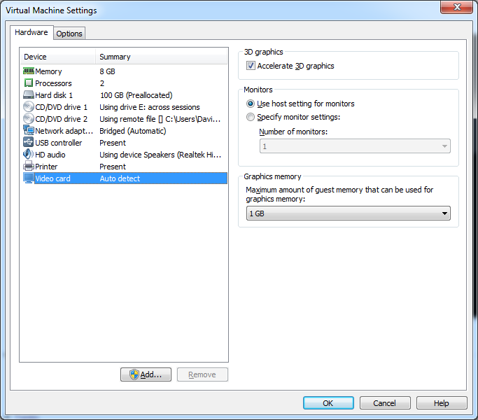 Shared Virtual Machine's 3D Acceleration Doesn't Work | VMware Workstation