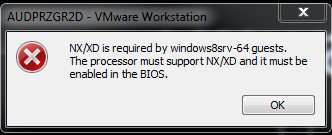 Virtualized Intel VT-x/EPT requires preferred mode of Intel VT-x/EPT ...