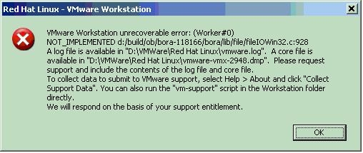 VMWare Workstation 6.5x, new created Guests crashed with WORKER#0 Error ...