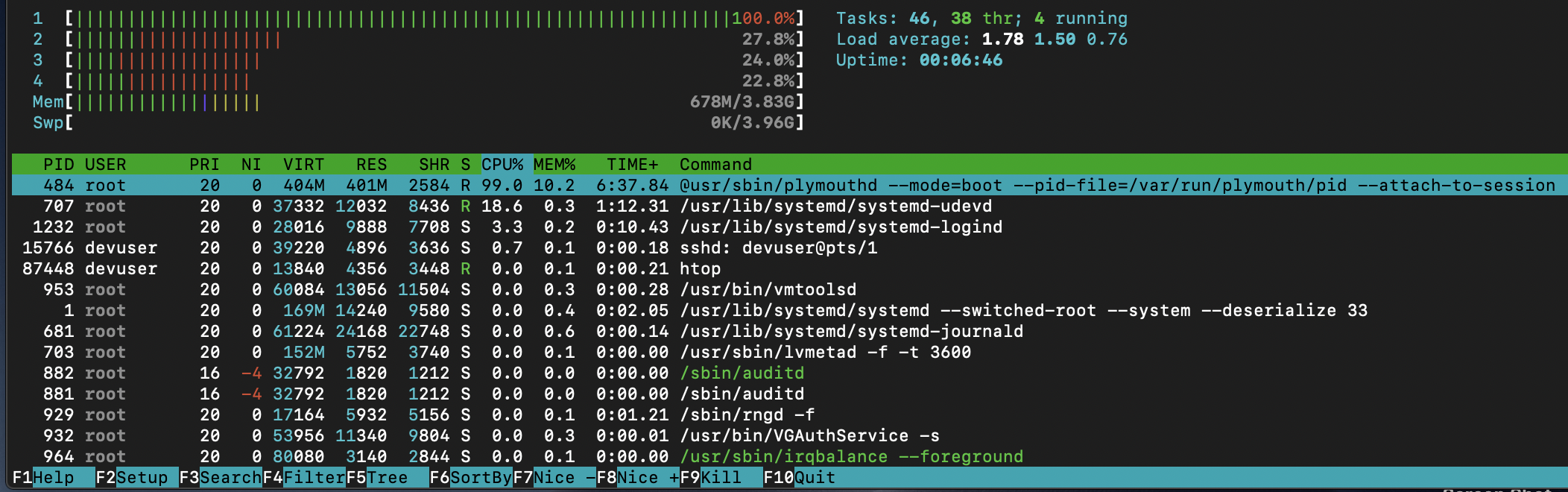vmware-vmx process hung on Fedora 29 graphical boot | Fusion
