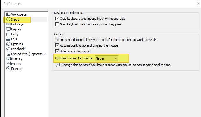 Mouse wheel scrolling - skips initial clicks | VMware Workstation