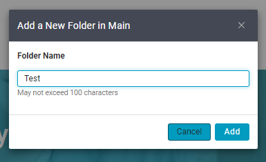 Library: Can I create folders in Library?