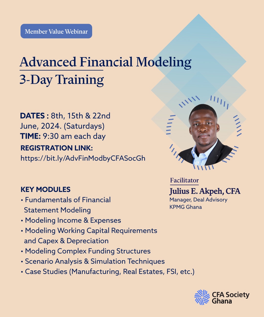 3-Day Advanced Financial Modeling Training - CFA Society Ghana