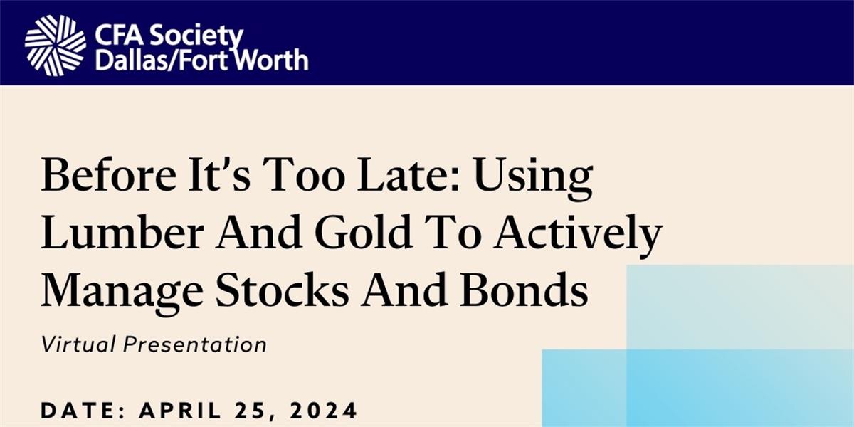 Upcoming Events - CFA Society Dallas Fort Worth