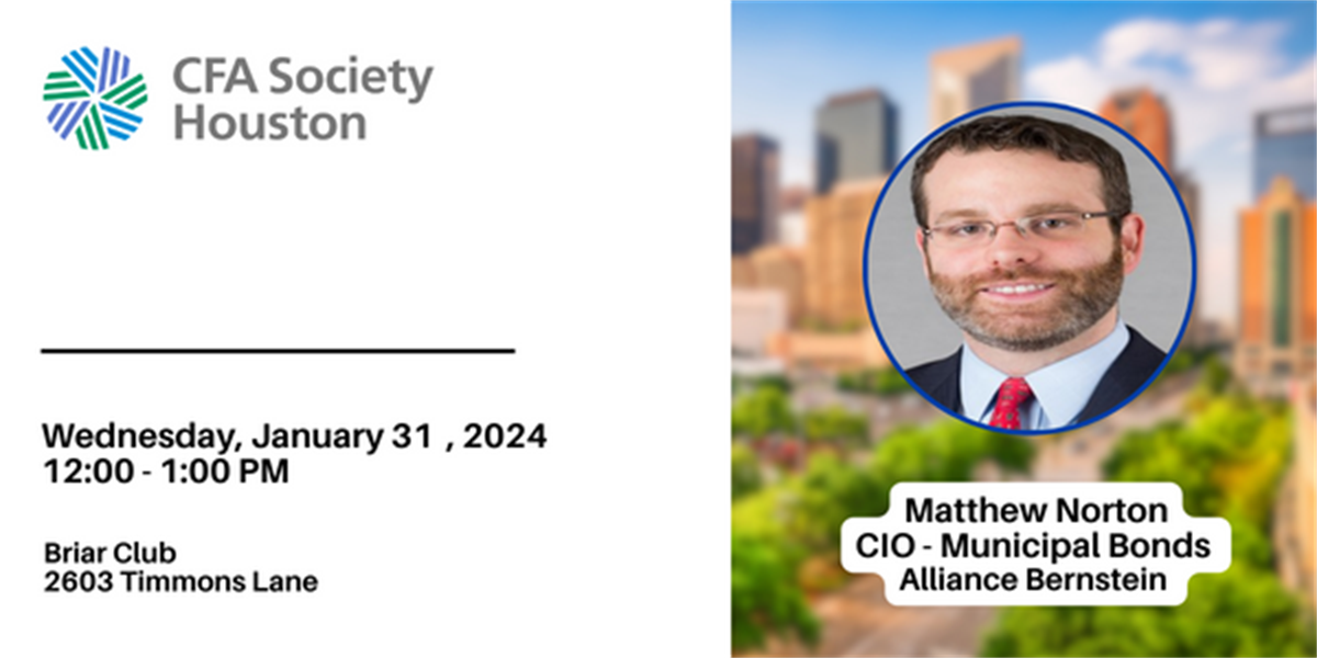 Upcoming Events - CFA Society Houston