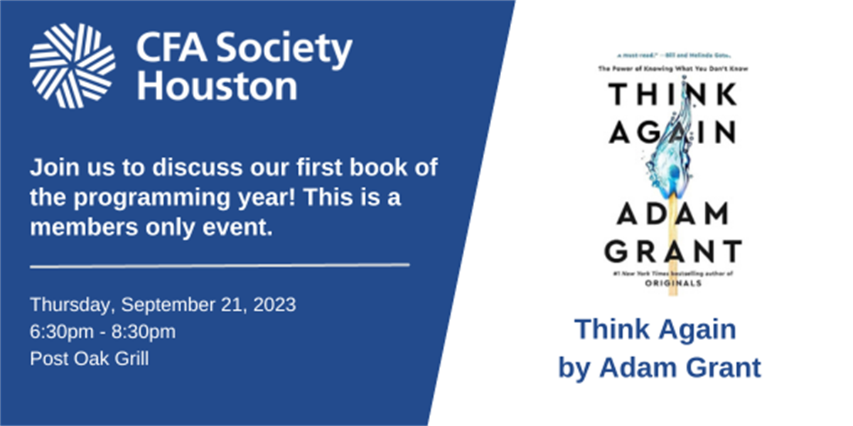 Upcoming Events - CFA Society Houston