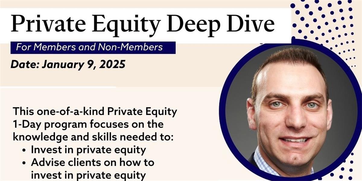 Private Equity Deep Dive (1 Day Event) - CFA Society Dallas and Fort Worth