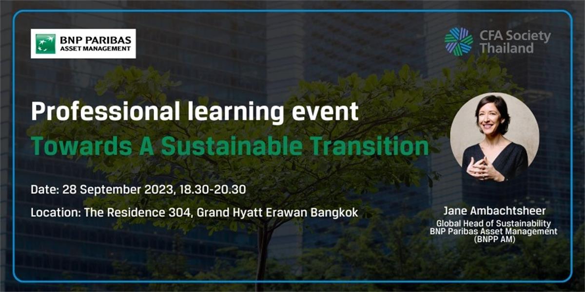 Professional learning event: Towards A Sustainable Transition - CFA ...