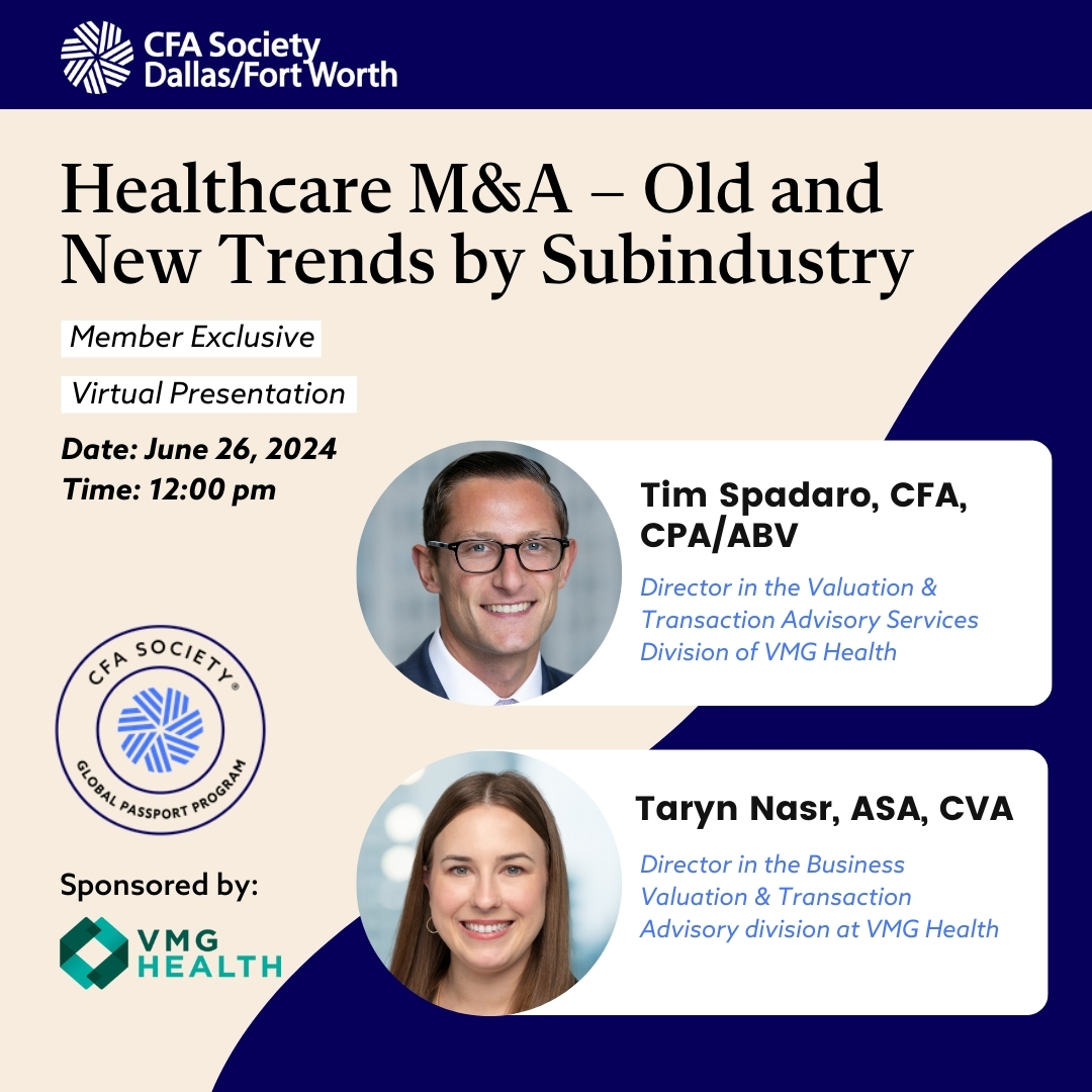 VMG Health Webinar: Healthcare M&A – Old and New Trends by Subindustry ...