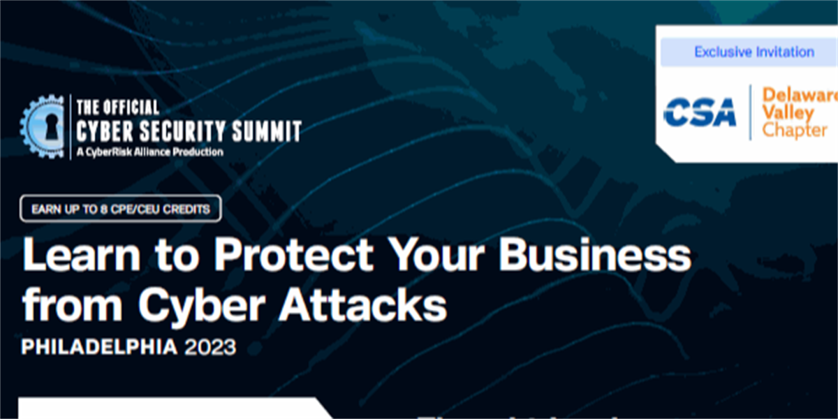 Fifth Annual Official Philadelphia Cyber Security Summit - Delaware ...