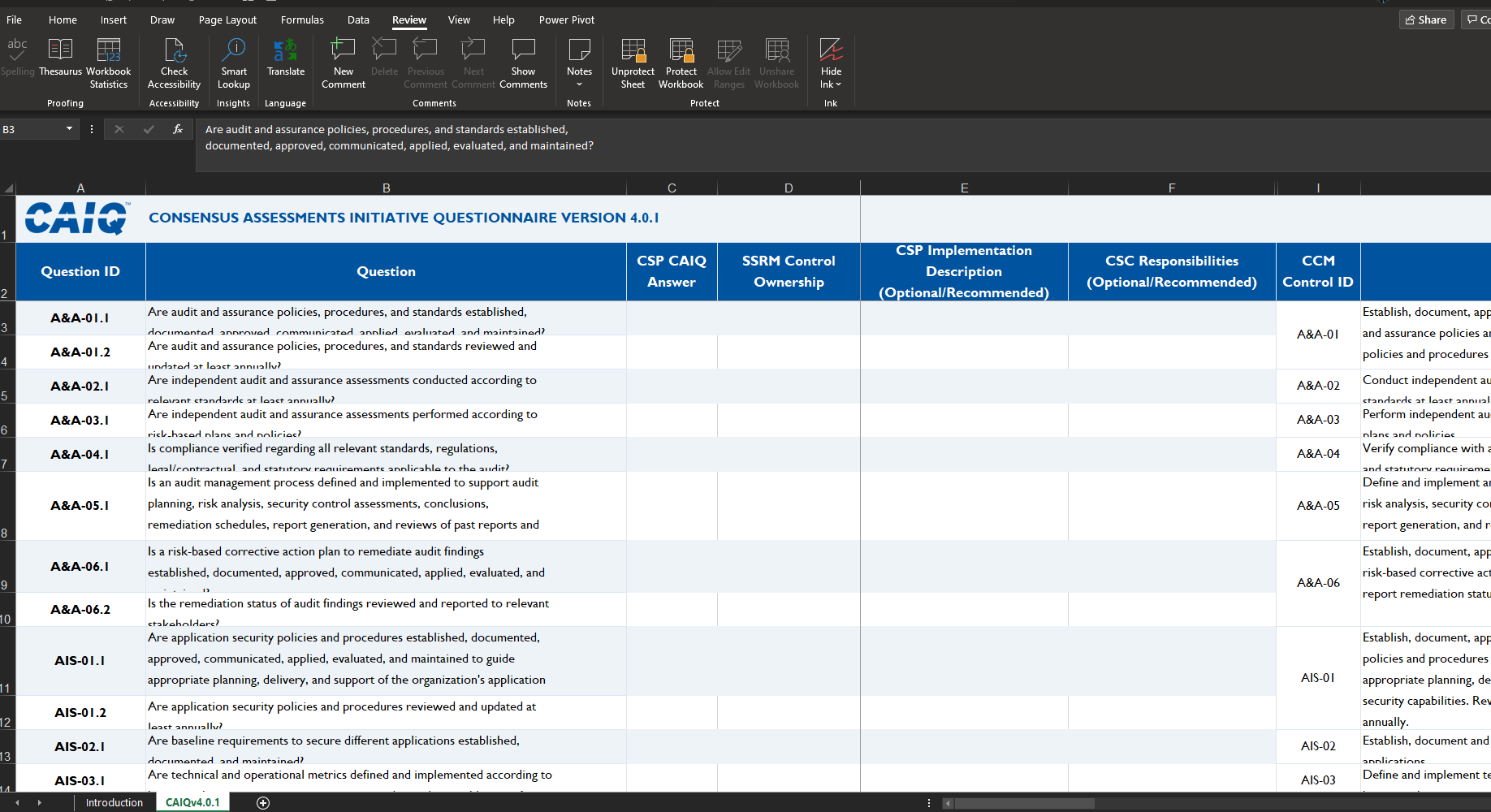 CAIQ v4, the CCM Questionnaire, Now Available | The Inner Circle