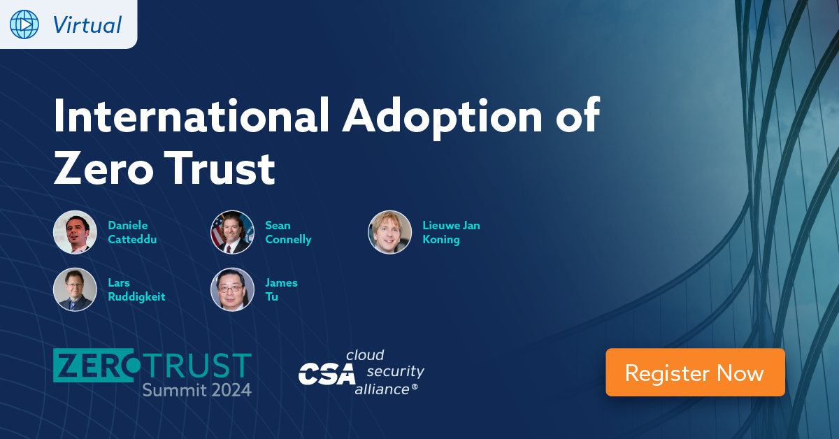ZT Summit - International Adoption of Zero Trust | The Inner Circle