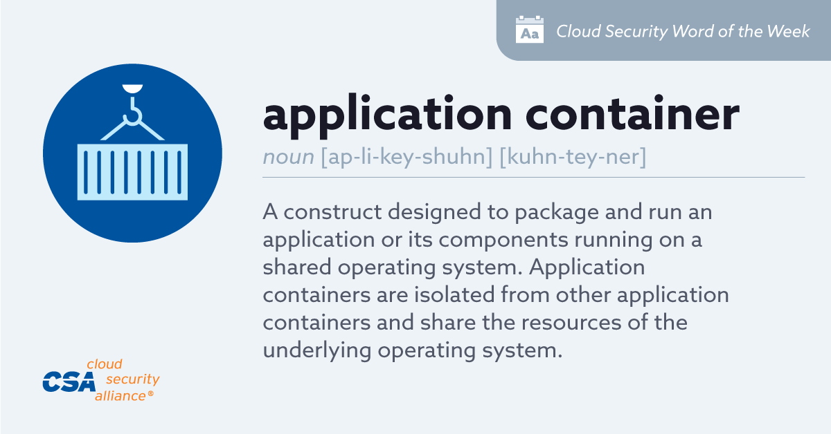 Word of the Week: Application Container | The Inner Circle