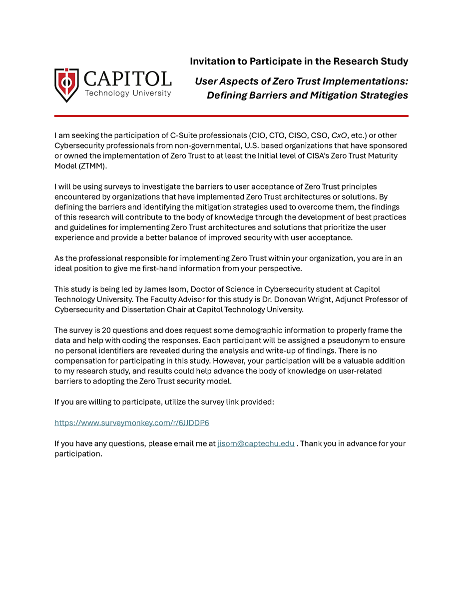 Zero Trust Research Study Invitation | The Inner Circle