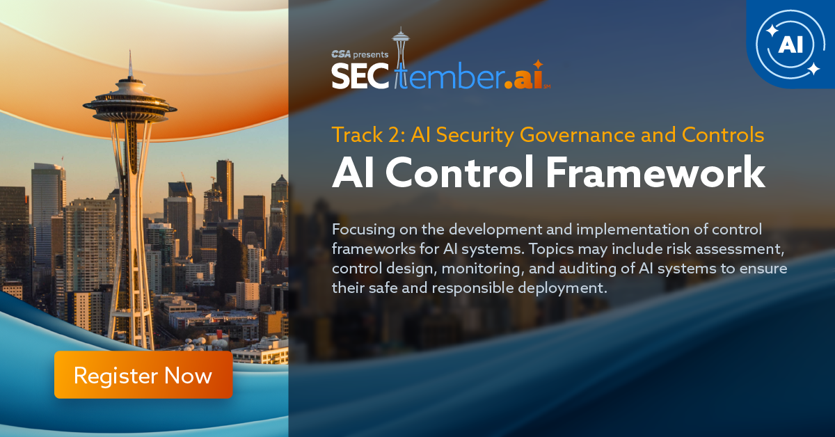 Learn about AI Control Framework at SECtember.ai | The Inner Circle