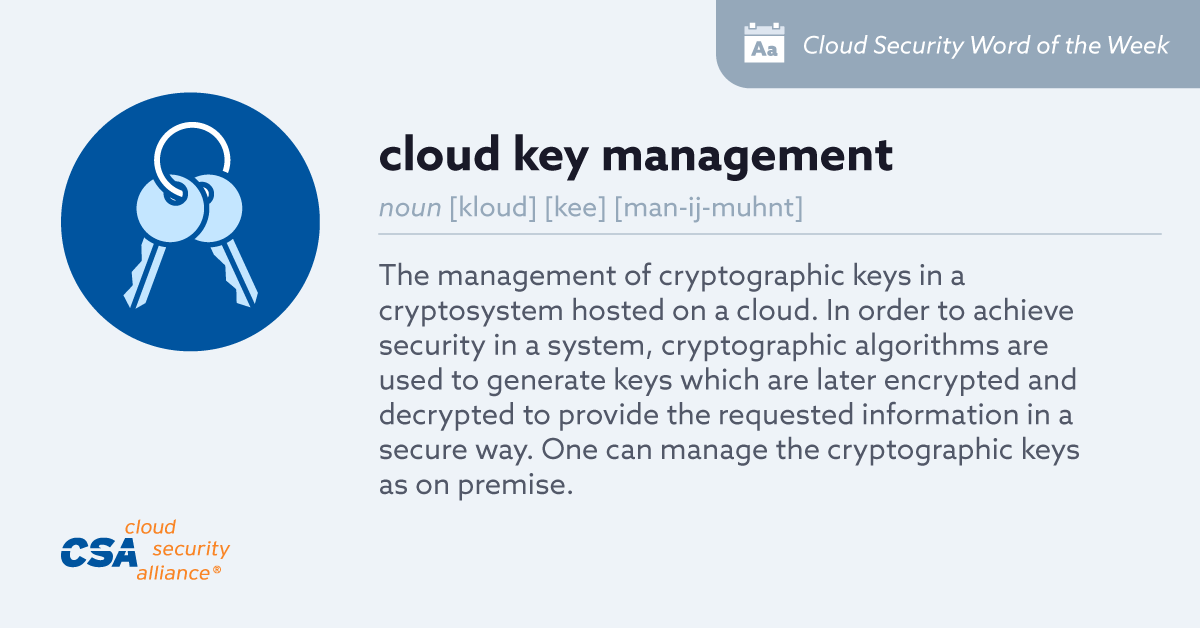 Word of the Week: Cloud Key Management | The Inner Circle