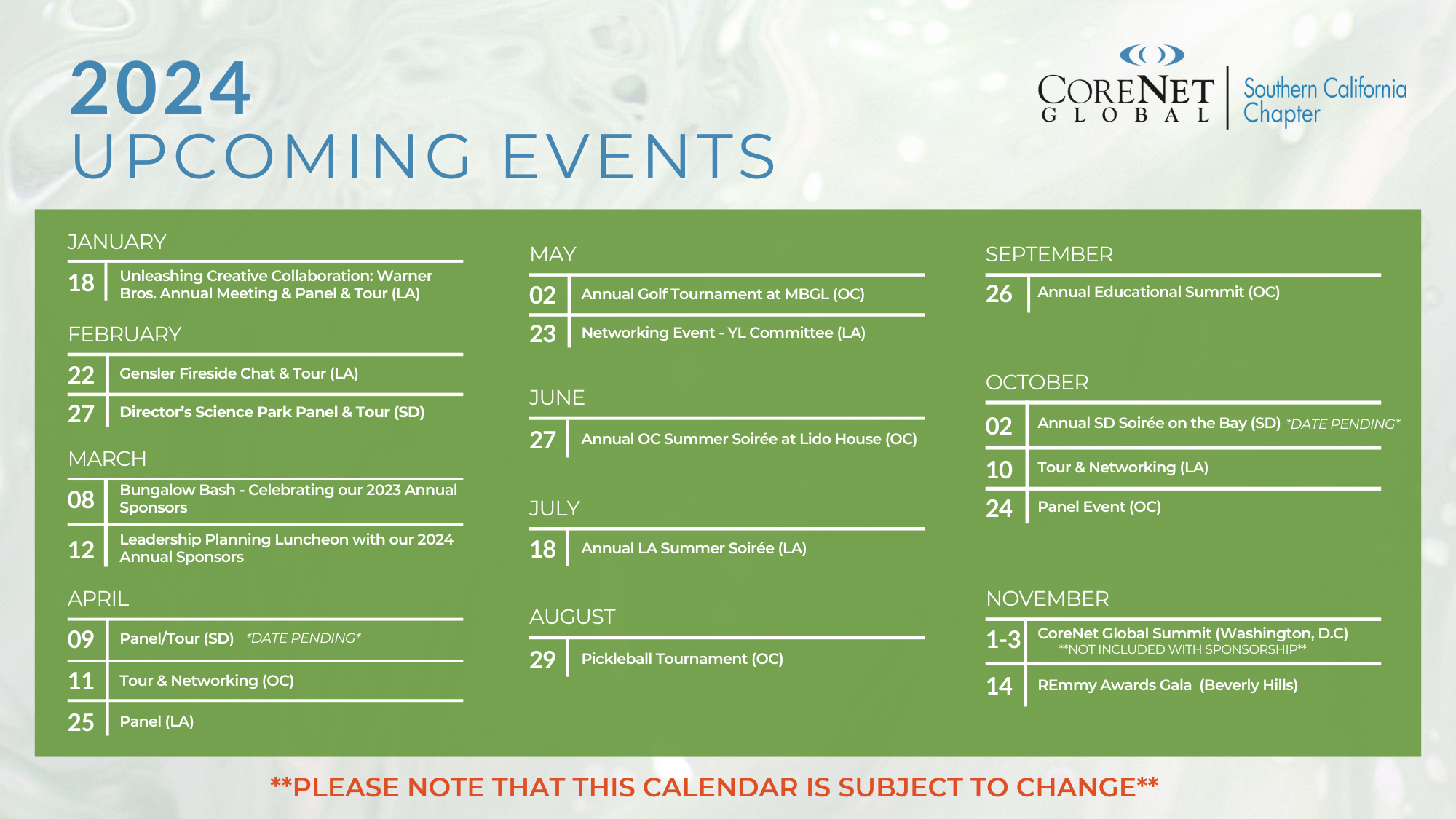 Upcoming Events - Southern California Chapter of CoreNet Global