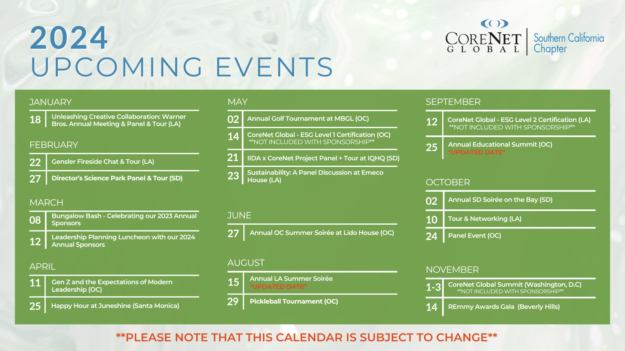 Upcoming Events - Southern California Chapter of CoreNet Global