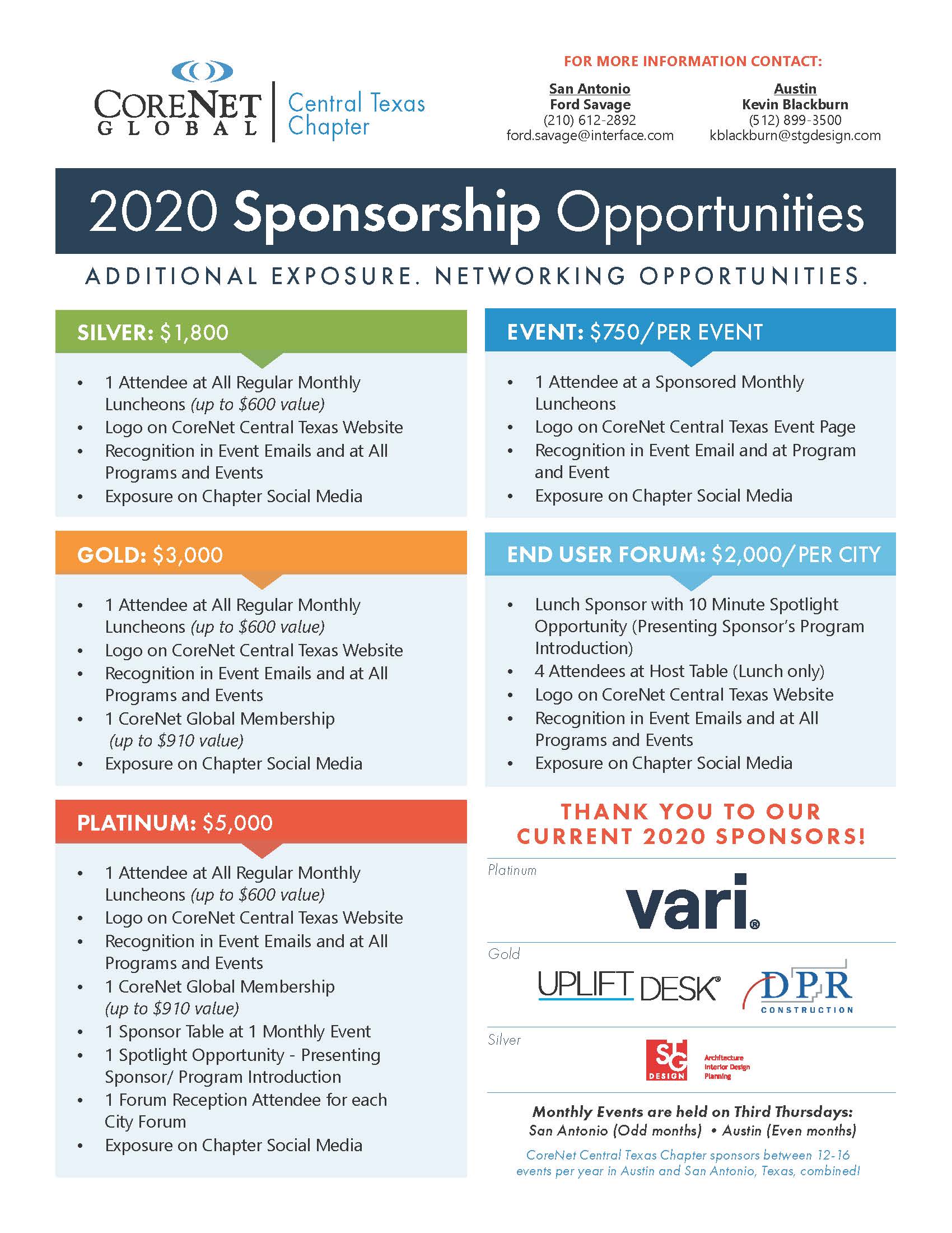Sponsor Opportunities - CentralTexas