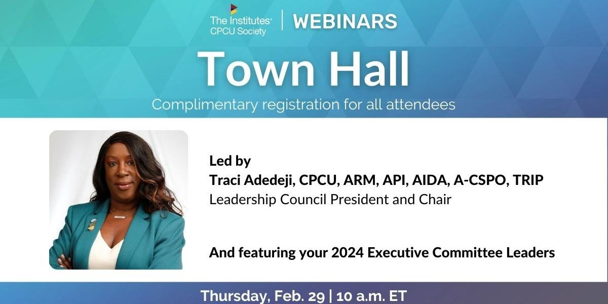 Upcoming Events - The Institutes CPCU Society